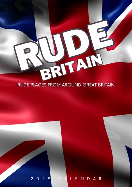 2025 RUDE BRITAIN A4 Size Wall Calendar - Planner £13.99 - PicClick UK