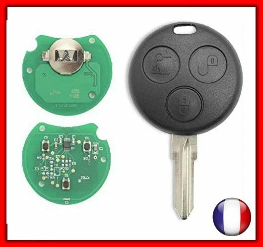 KEY BLANK ELECTRONIC Smart Roadster Forfour Fotwo 450 A Program $47.02 ...