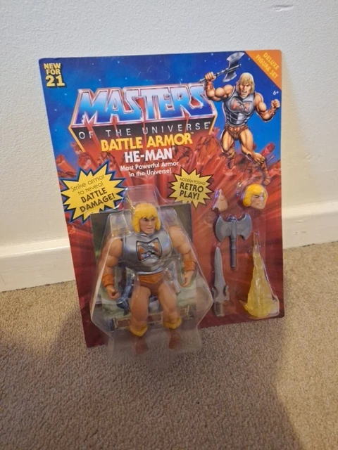 MATTEL MASTERS OF the Universe Battle Armor He-Man Set figure (GVL76 ...