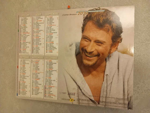 CALENDRIER JOHNNY HALLYDAY 2024 almanach la poste EUR 1,00 - PicClick FR