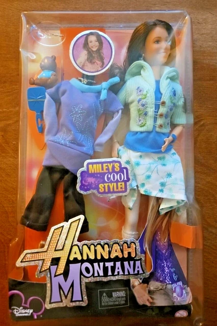 DISNEY HANNAH MONTANA Doll Miley's Cool Style 2007 New In Box $57.62 ...