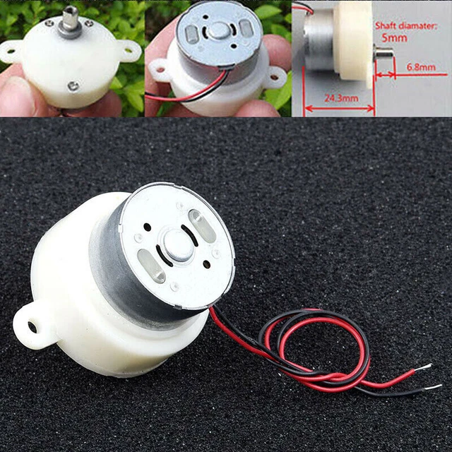 3-9V SMALL DC Gearmotor Micro Low Slow Speed Gear Motor Metal Gearbox ...