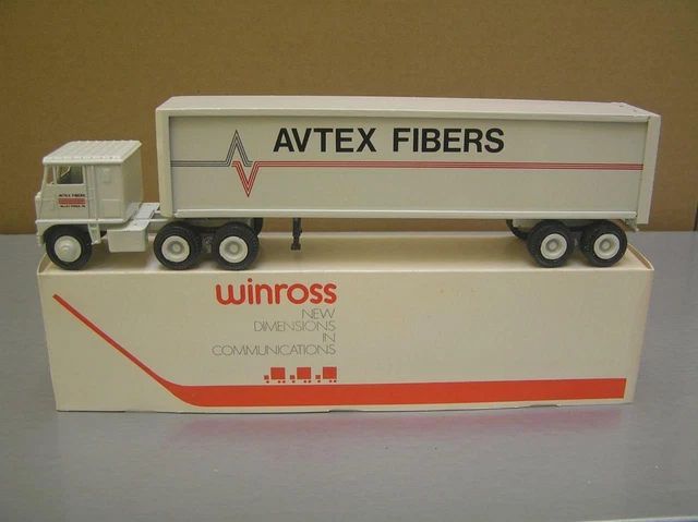 WINROSS 'AVTEX FIBERS' Tractor Trailer Truck 1/64 scale made in USA ...