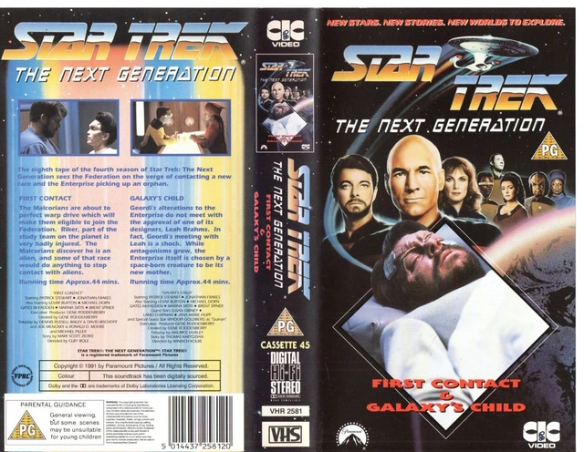 STAR TREK TNG Next Gen Season 4 VHS Video Tape Cover Cassette 45 £0.49 ...