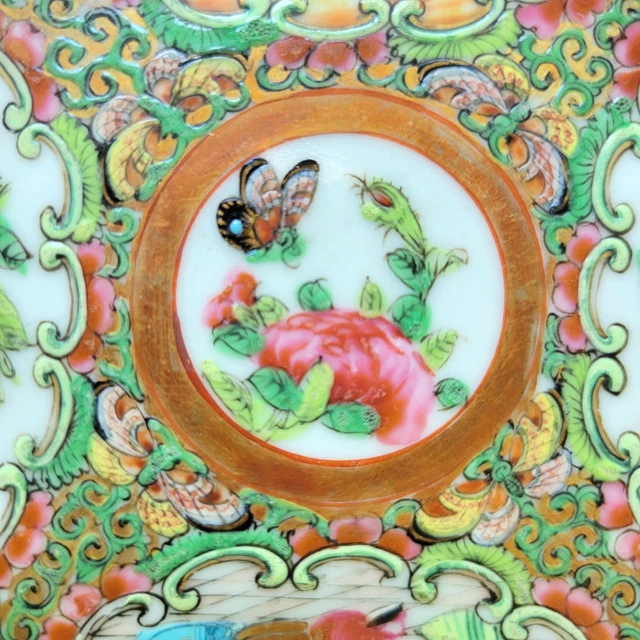 ANTIQUE 1800S QING Chinese Export Famille Rose Medallion Canton ...