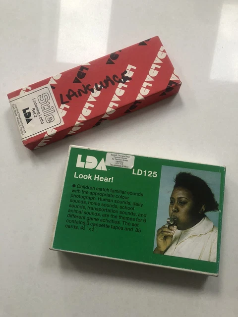 VINTAGE LDA LOOK Hear cassette & flash cards And Stile Listening Lotto ...