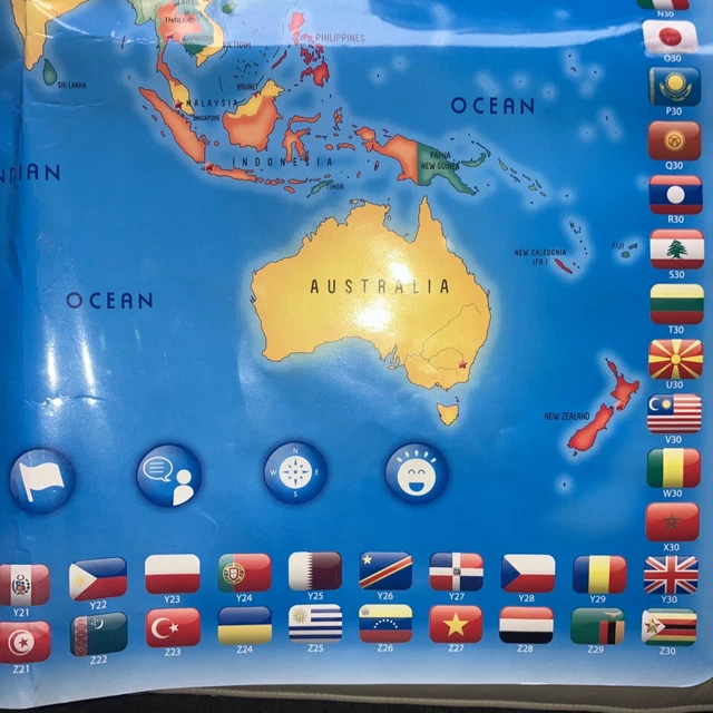 MY MAP WORLD - Interactive Map Educational Talking Map Toy for Kids ...