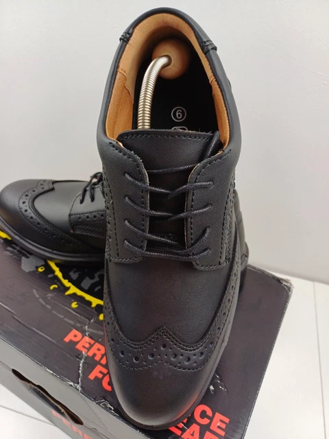 BLACKROCK BROGUE MEN'S Black Safety Shoe SF31 Uk 9 EUR 43 New With The ...