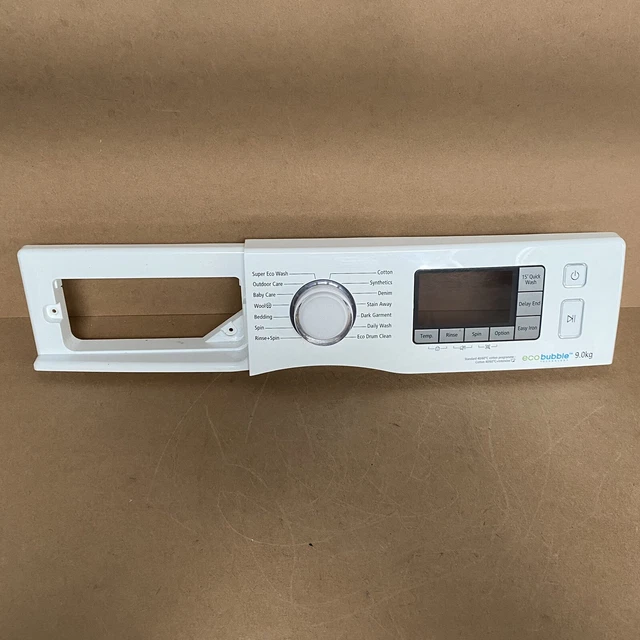 SAMSUNG ECO BUBBLE WF90F5E5U4W Washing Machine Control Panel Fascia ...