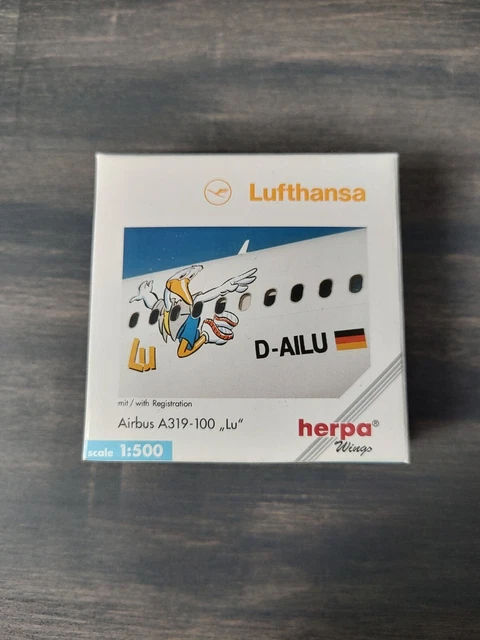 HERPA WINGS 1:500: 509008 Airbus A319-100 Lufthansa "Lu" D-AILU, OVP EUR 7,50 - PicClick DE