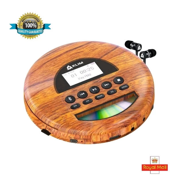 PORTABLE CD PLAYER Walkman & Rechargeable 2000mAh Battery (KLIM Nomad ...