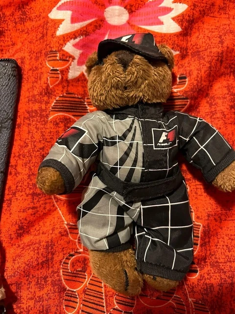 FORMULA 1 RACING Teddy Bear Brand New Mascot Dressed In F1 Suit And Hat ...