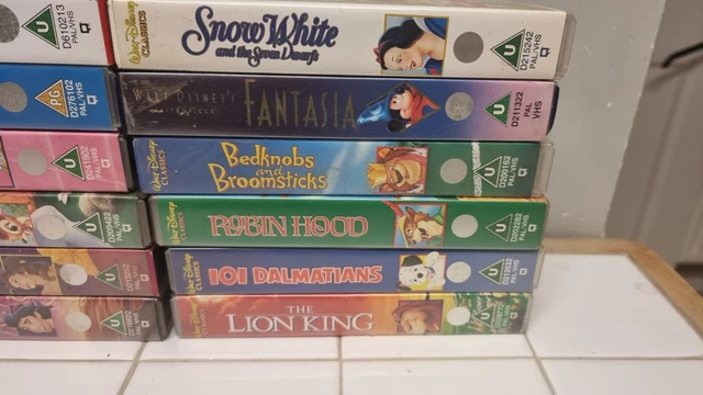 DISNEY VHS BUNDLE Various Titles 12 VHS TAPES- £14.99 - PicClick UK