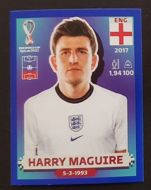 PANINI FIFA WORLD CUP Qatar 2022 #ENG7 Harry Maguire ENGLAND Blue sticker NM/MT EUR 1,43 ...