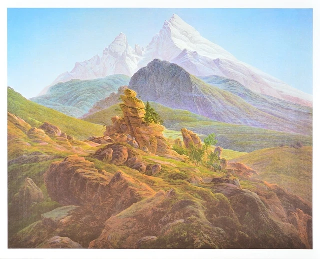 POSTER CASPAR DAVID Friedrich Der Watzmann stampa artistica immagine ...