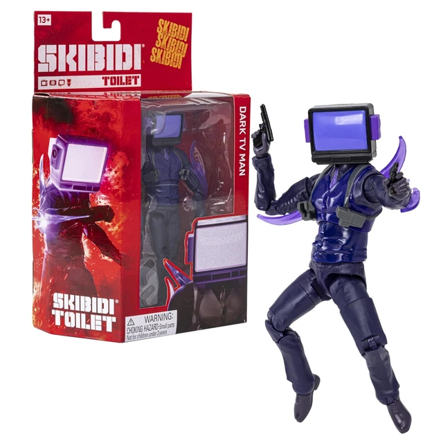 SKIBIDI TOILET DELUXE Dark TV Man Figure Series 2 Collectable Figures ...
