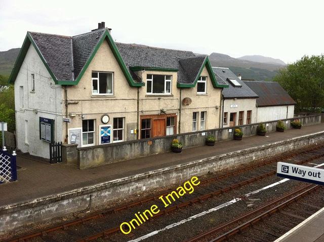 PHOTO 12X8 STRATHCARRON railway station buildings Strath Carran The ...