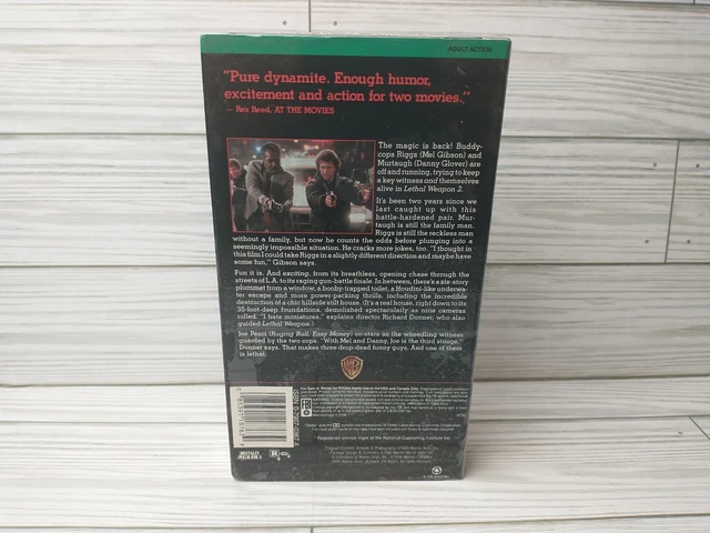 LETHAL WEAPON 2 VHS 1991 Mel Gibson Danny Glover Action Movie NEW ...