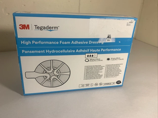 3M TEGADERM 90614 6.9cm x 7.6cm High Performance Foam Adhesive ...