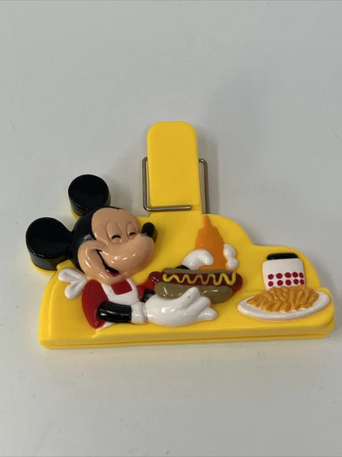 DISNEY GOURMET MICKEY Mouse Snack Chip Bag Clip Hotdog Walt Disney Hoan ...
