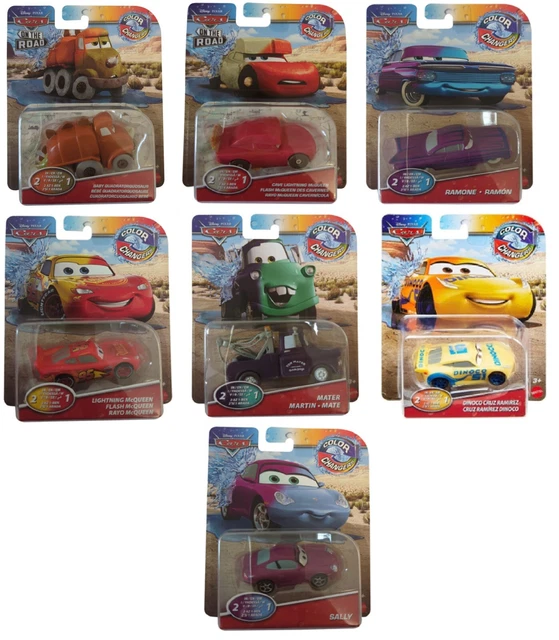 MATTEL DISNEY PIXAR Cars 3 Color Changers Die-Cast Cars 1:55 Scale ...