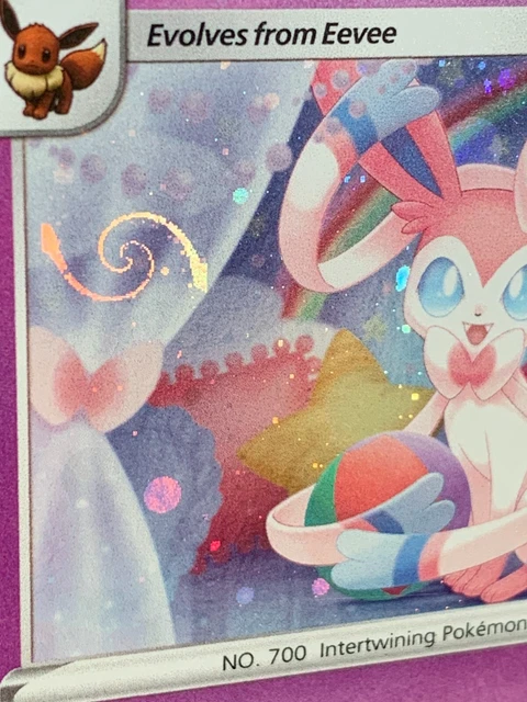 RARE POKEMON CARD w/Swirl Sylveon 2023 Sword & Shield Cosmos Holo NM $3 ...