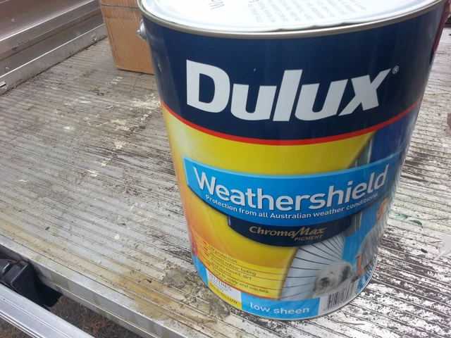DULUX 10 LITRE Weathershield Exterior S/P Low/Sheen Colorbond-Ironbark ...