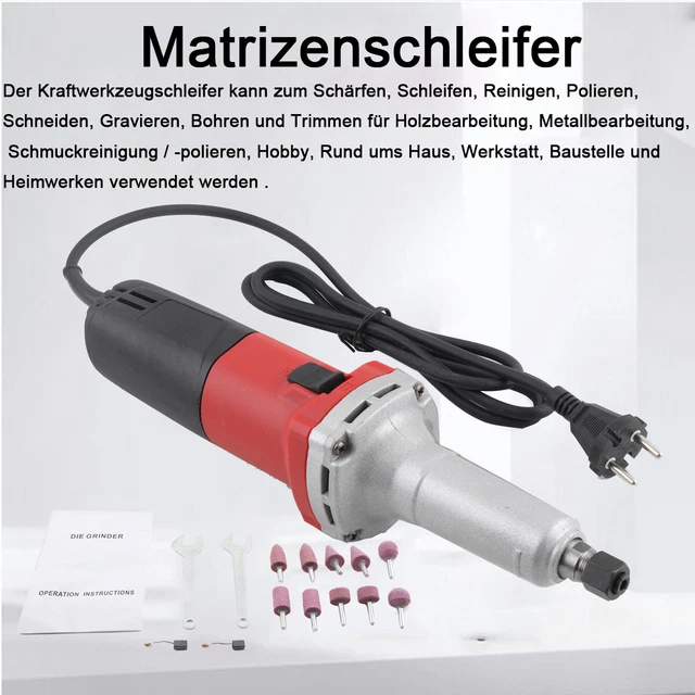 GERADSCHLEIFER STABSCHLEIFER ELEKTRISCHE Schleifmaschine Schleifer 750W ...