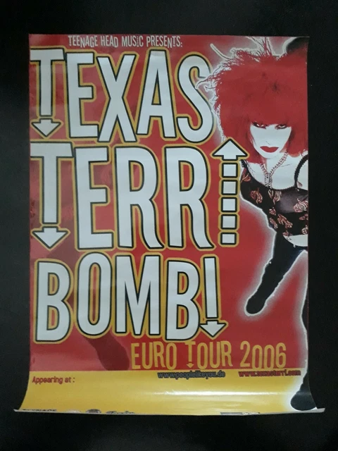 POSTER CONCERT TEXAS TERRI BOMB! Affiche Punk rock. 40x60cm. A2 EUR 3 ...
