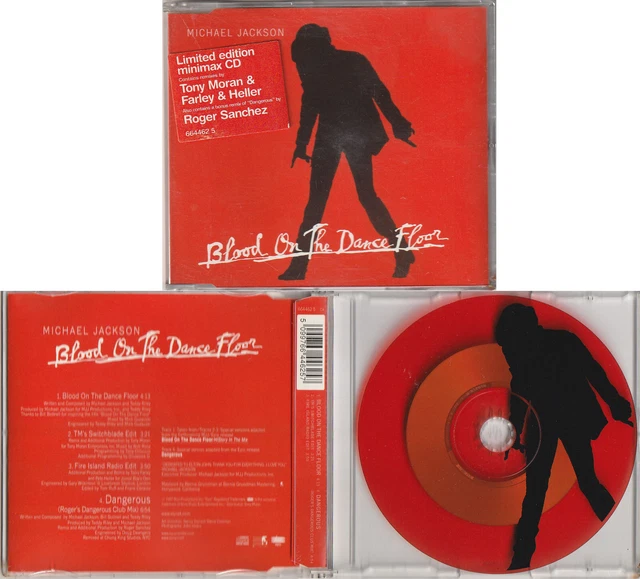 MICHAEL JACKSON BLOOD ON THE DANCE FLOOR BOTDF Red Maxi CD Single ...
