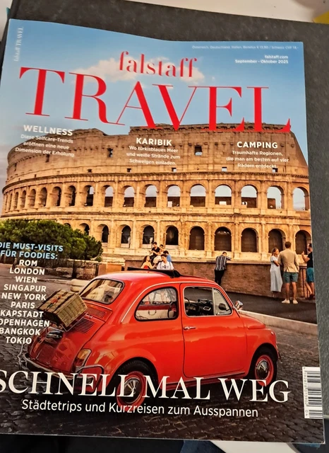 ZEITSCHRIFT MAGAZIN FALSTAFF Travel September - Oktober 2025 EUR 3,38 ...