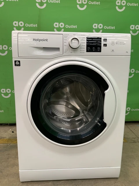 HOTPOINT WASHING MACHINE with 1400 rpm White 8kg NSWA845CWWUKN #LF78958 ...