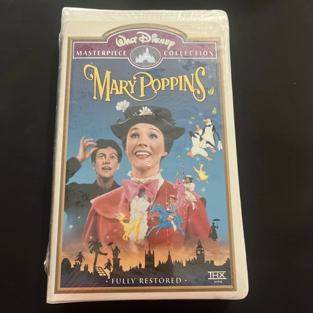 MARY POPPINS VHS tape Walt Disney’s Masterpiece Clamshell Limited ...