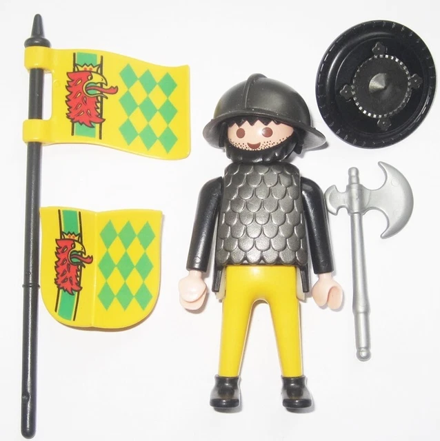 PLAYMOBIL RITTER FIGUR Knappe Wappen Schild Fahne Ritterburg 3666 3887 ...