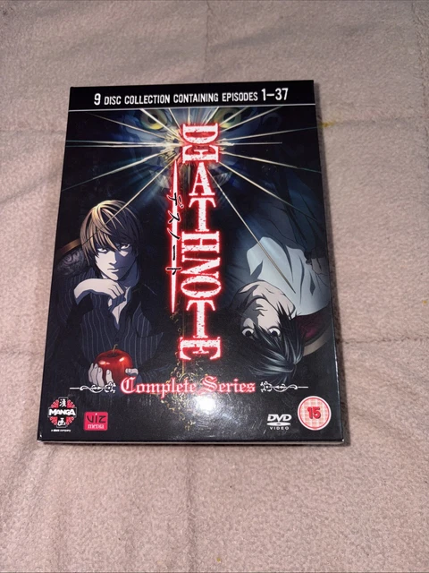DEATH NOTE COMPLETE Series 9 Disc Collection DVD Episodes 1-37 Box Set ...