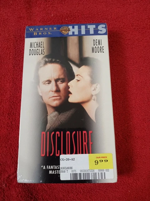 DISCLOSURE (VHS, 1998 NEW) Michael Douglas, Demi Moore - Factory Sealed ...