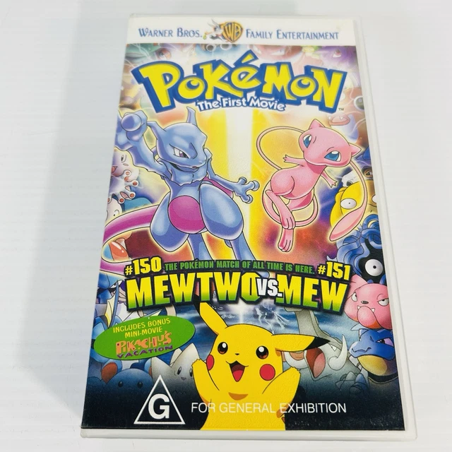 VHS POKEMON THE First Movie Mewtwo vs. Mew Animation Video Tape $21.99 ...