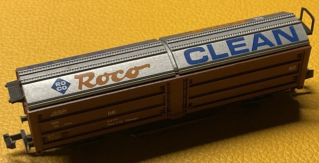 ROCO SPUR N Schienenreinigungswagen Roco Clean der DB ANSEHEN EUR 6,00 ...