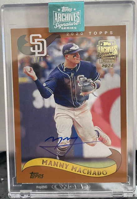2024 TOPPS ARCHIVES Signature Series Manny Machado 2020 Topps Auto 1/1 ...