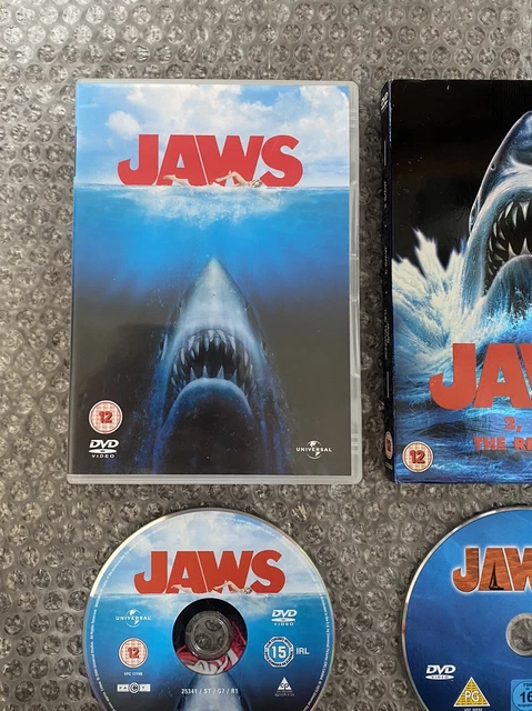 JAWS QUADRILOGY 1 - 4 DVD Set | Jaws, 2, 3 & The Revenge | Used | Free ...