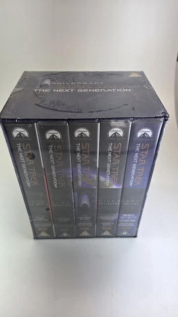 STAR TREK - THE NEXT GENERATION 10th ANNIVERSARY VHS TAPES BRAND NEW ...
