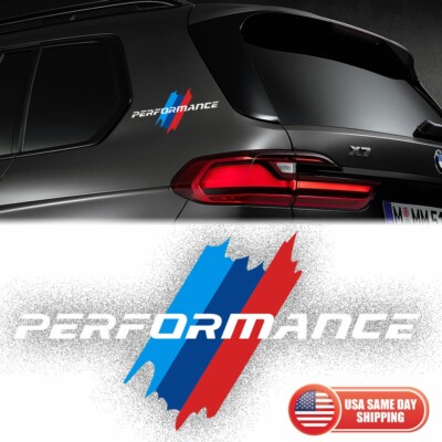BMW M PERFORMANCE Sport Car Door Bumper Windows Decorate 3D Sticker ...