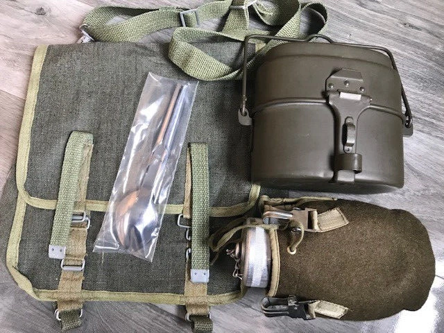 GENUINE POLISH ARMY SET CANTEEN-MESS KIT-CANVAS-Military Surplus-NEW. £ ...