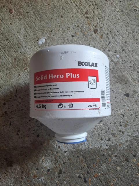 1 SINGAL Ecolab Solid Hero Plus Hard Water Dishwashing Detergent £11.12 ...