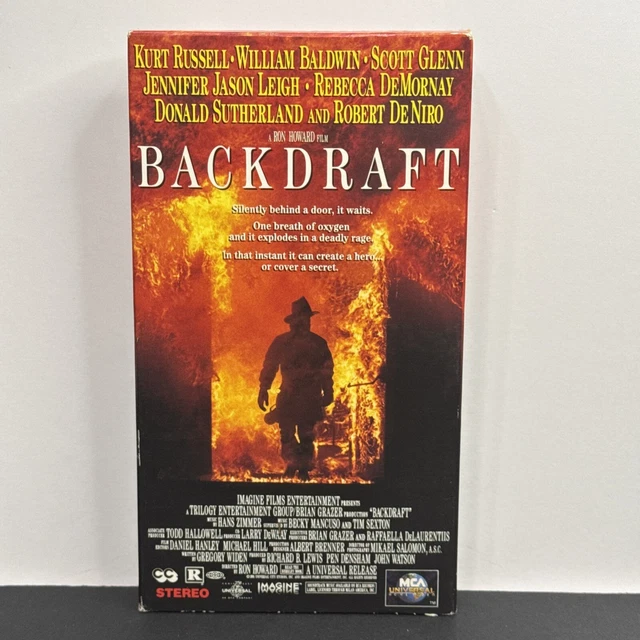 BACKDRAFT VHS VCR Video Tape Used Kurt Russell Excellent Condition £6. ...