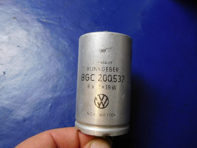VW BUS BEETLE Karmann Ghia type 3 Porsche indicator relay SWF BGC 200. ...