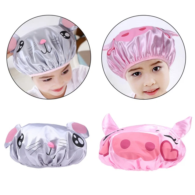 2PC BABY PVC Waterproof Cartoon Little Mouse and Pink Pig Shower Satin ...
