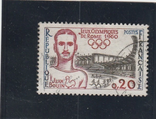 L6818 FRANCE TIMBRE Y&T N° 1265 de 1960 " Jeux Olympiques de Rome ...