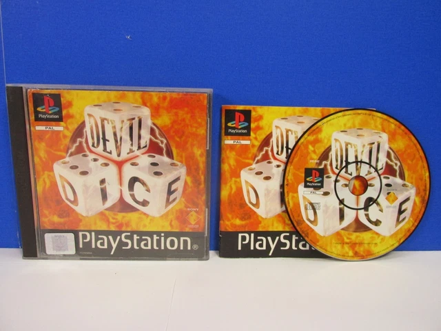 PS1 SONY PLAYSTATION 1 DEVIL DICE VIDEO GAME vintage FREE UK POST £44. ...