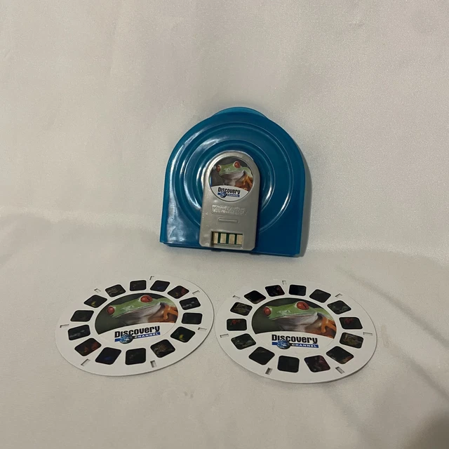VIEW MASTER DISCOVERY Channel Life In Rainforest 3 Reels Case W/ Sound ...